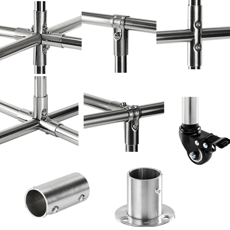 Tube-Connector-25mm-Tube-Pipe-Clamp-More-Strong-No-Rust-for-DIY-Clothes ...