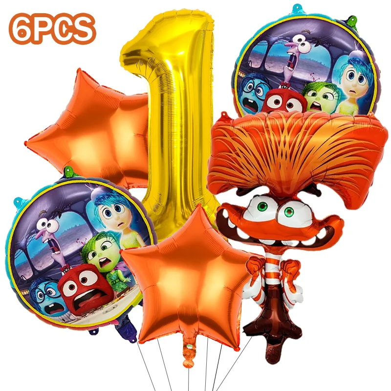 Set de decoración para fiesta de cumpleaños de Disney Inside Out 2 ...