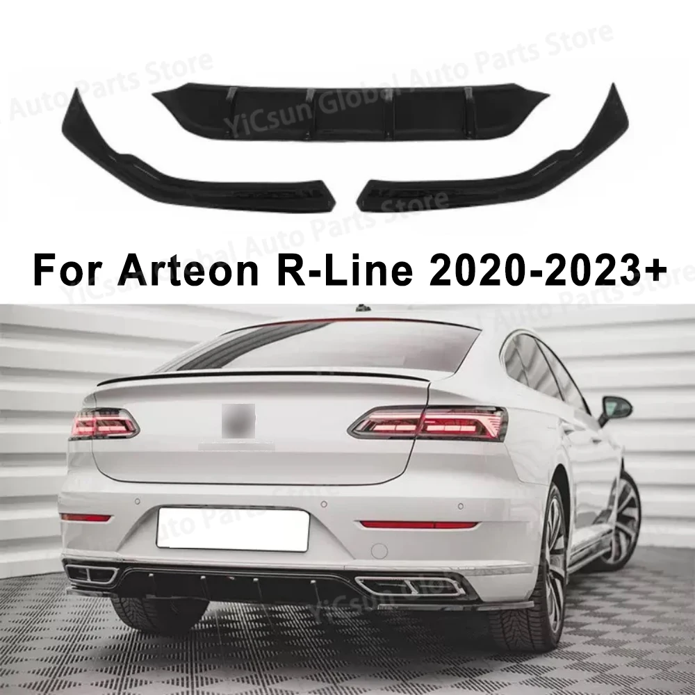 Car Rear Bumper Lip Diffuser Side Splitter Spoiler For Volkswagen ...