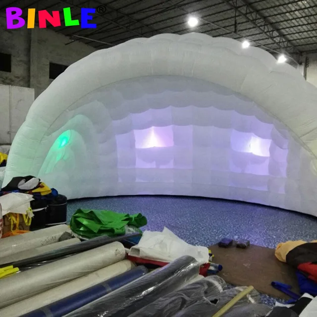 Hemispherical White Inflatable Dome Tent Air Party Igloo W5xD4xH3.5m ...