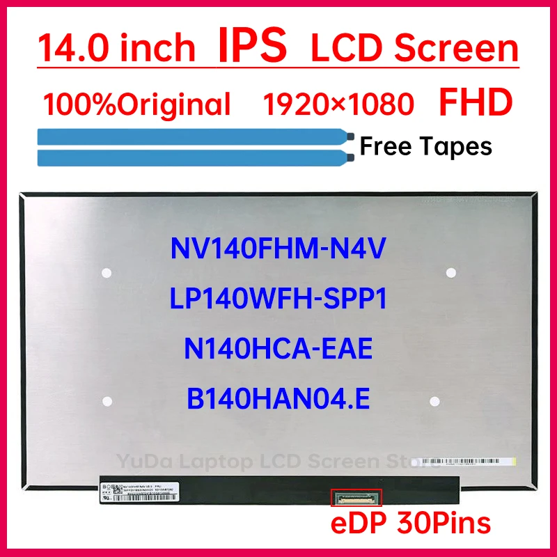14-Inch-IPS-Laptop-LCD-Screen-NV140FHM-N4V-B140HAN04-E-N140HCA-EAE ...