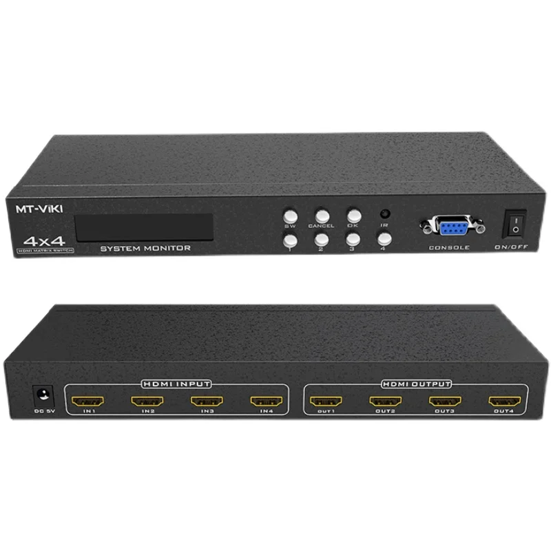 4x4 Hdmi Matrix Switcher 4kx2k 3d Video Dolby Dts Audio, Ir Remote And ...