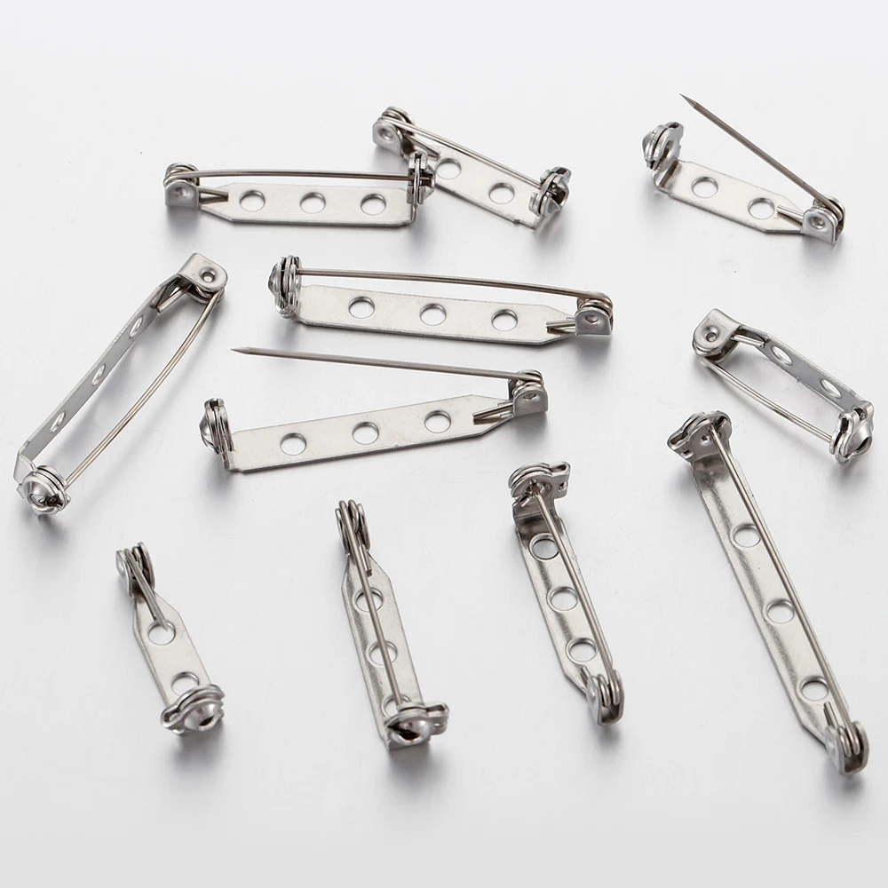 Stainless Steel Safety Brooch Base Settings | Stainless Steel Needles ...