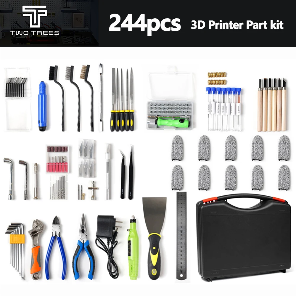 244pcs-DIY-3D-Printer-Accessories-3D-Model-File-Cutter-Scraper-Material ...