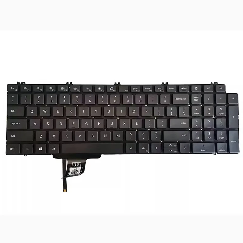 New-Keyboard-with-backlit-for-DELL-Precision-3570-3571-7550-7560-7750 ...