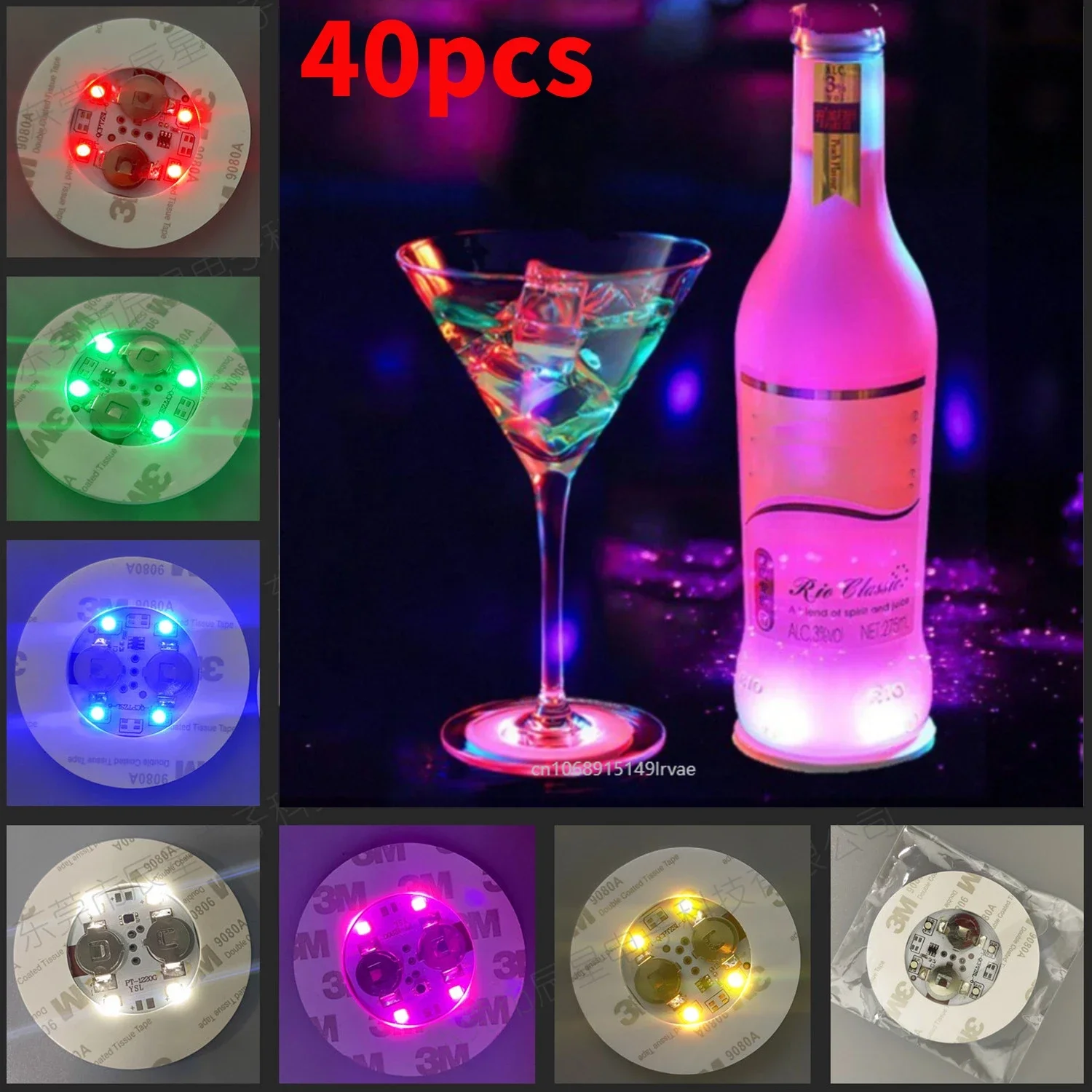 5-40Pcs-LED-Light-emitting-Cup-Sticker-Colorful-Flashing-Bottle-Sticker ...