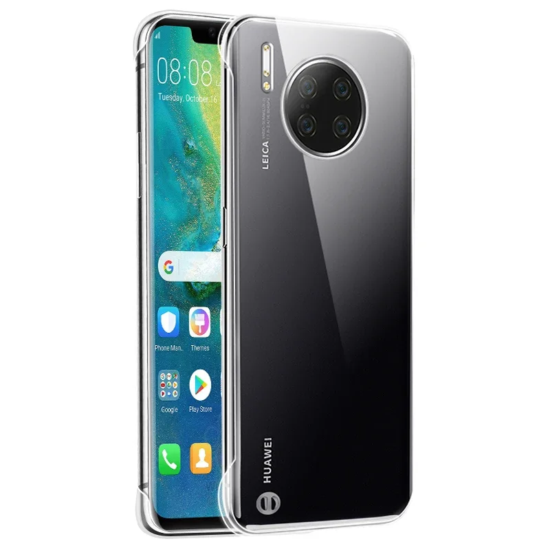 Slim Frameless Transparent Phone Case For Huawei P60 P50 P40 P30 Mate ...