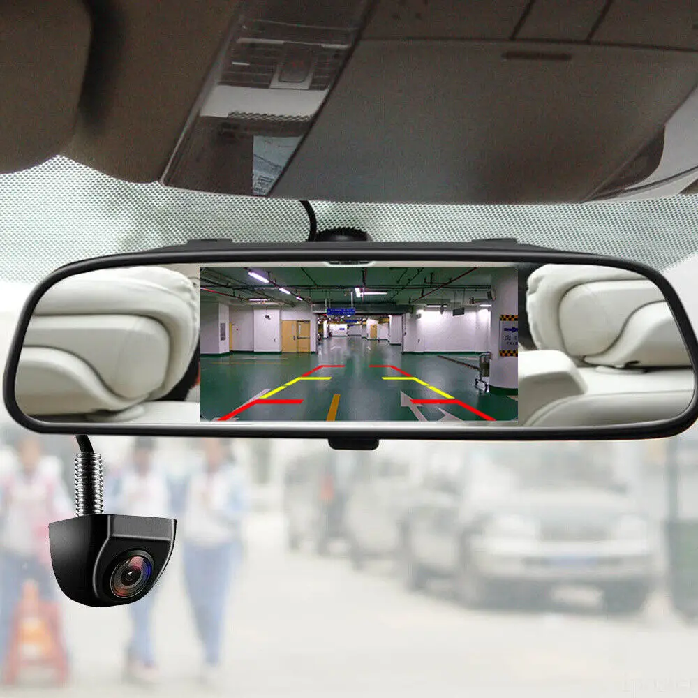 5 Inch HD Car Rearview Mirror Display - Crystal-Clear Reverse Image ...