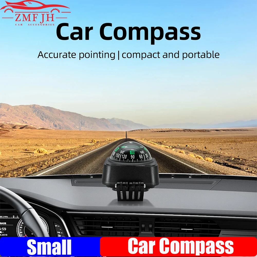 Car Compass Guide Ball 2PCS With Suction Cup - Vehicle Navigation ...