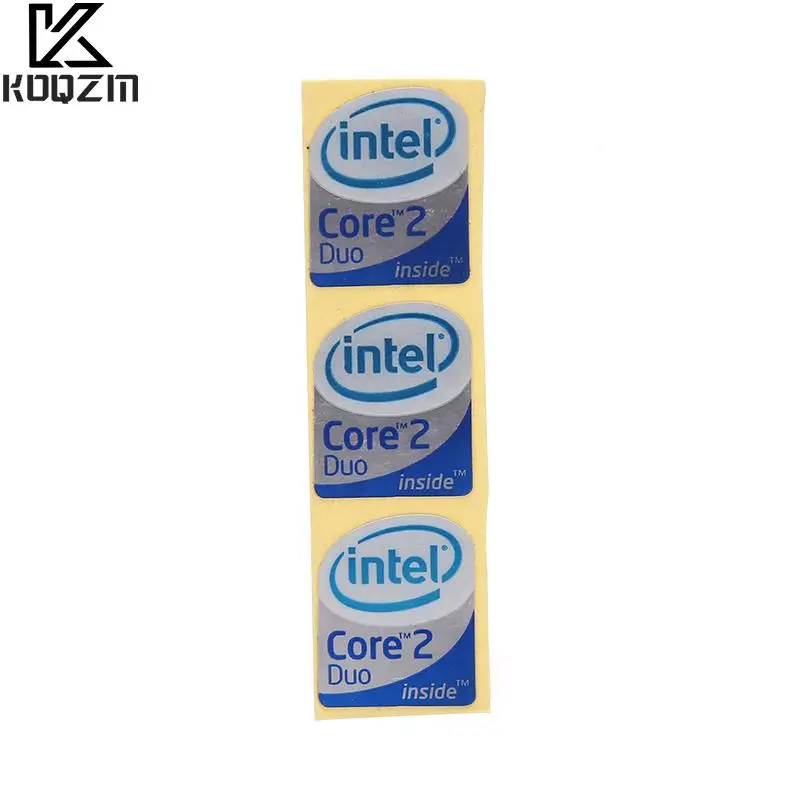 5pcs 노트북 데스크탑 컴퓨터 인텔 코어 2 듀오 스티커 장식 레이블| | - AliExpress