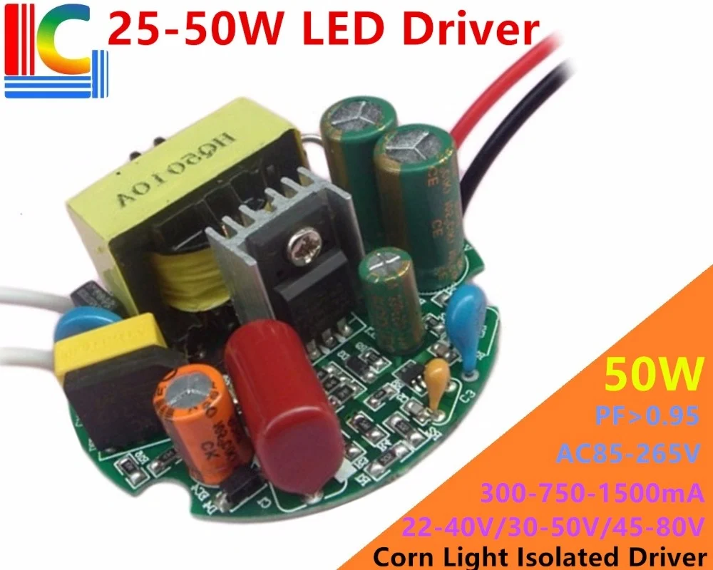 10W-15W-25W-36W-42W-50W-Corn-light-LED-Driver-Adapter-300mA-600mA-700mA ...