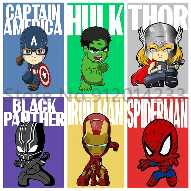 Superhero Marvel Cartoon Characters