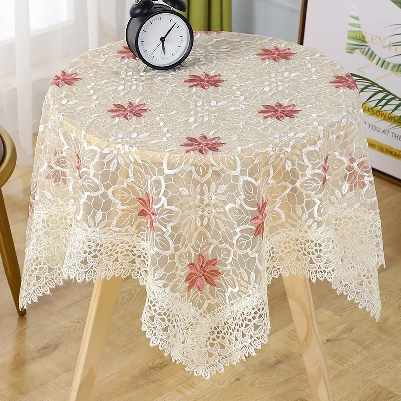 European-Tablecloth-Embroidered-Rectangular-Table-Cloth-Lace-End-Table ...