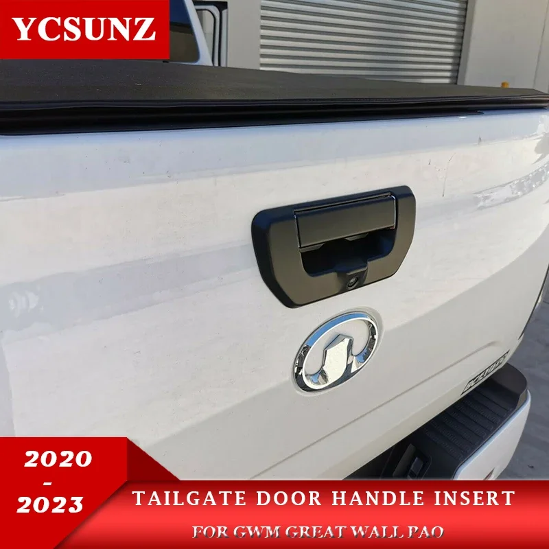 Tailgate-Handle-Insert-Black-out-Garnish-Cover-For-GWM-Cannon-2020-2021 ...