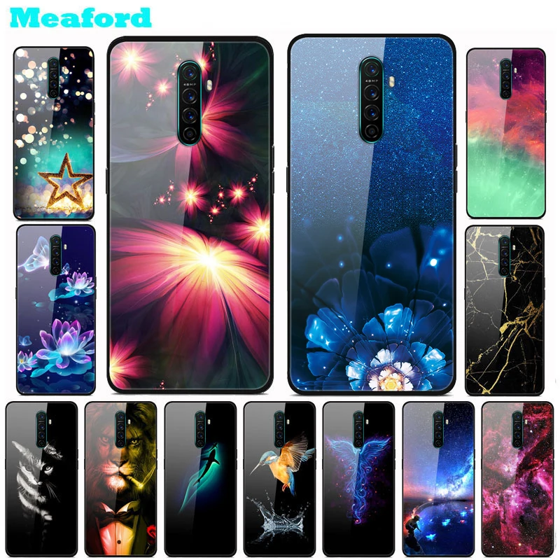 For Realme X2 Pro Cases Realme X2 Tempered Glass Hard Back Cases for ...