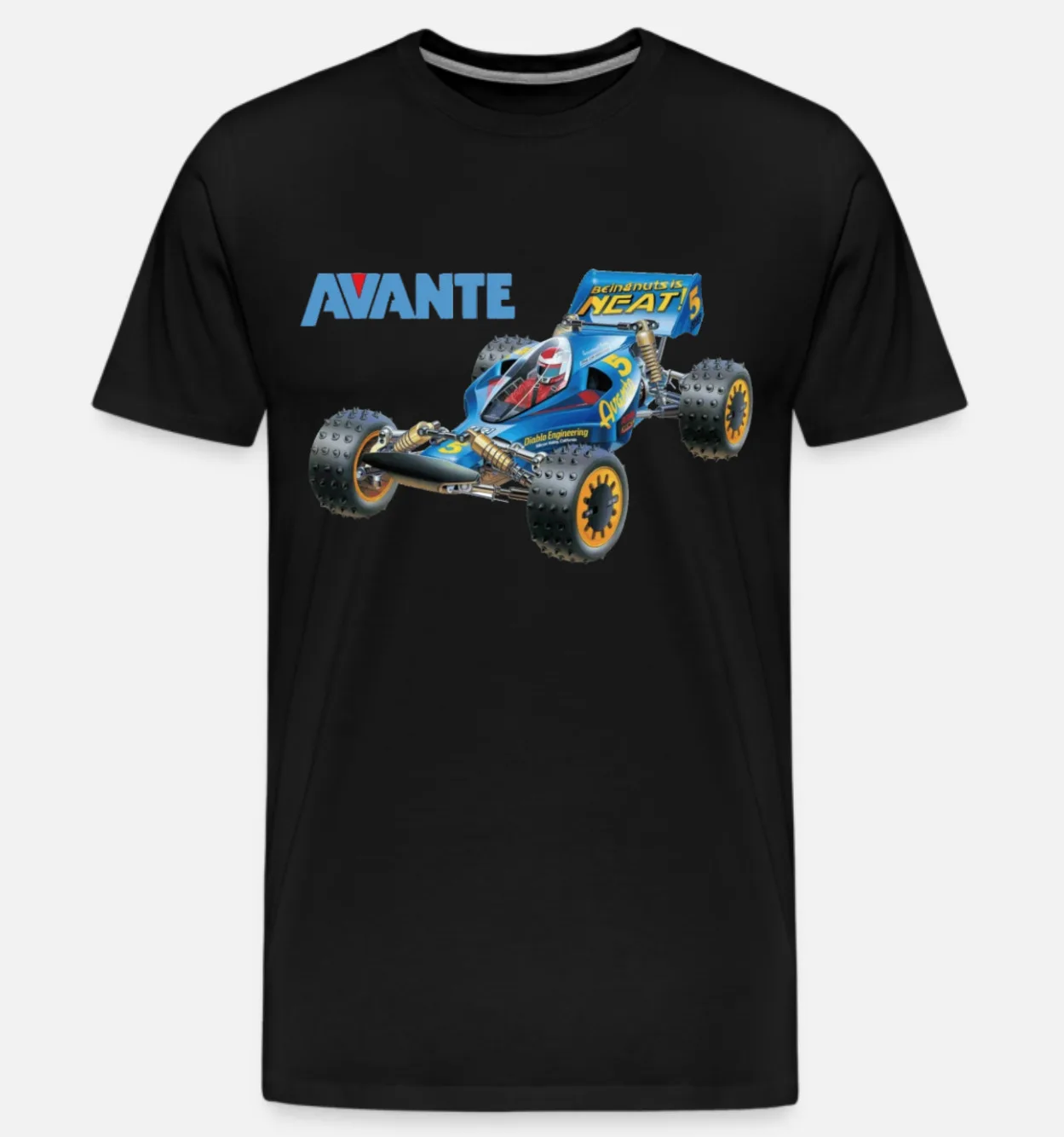 Men-s-Black-Cotton-T-Shirt-Tamiya-Avante-Rc-Car-Buggy-long-or-short ...