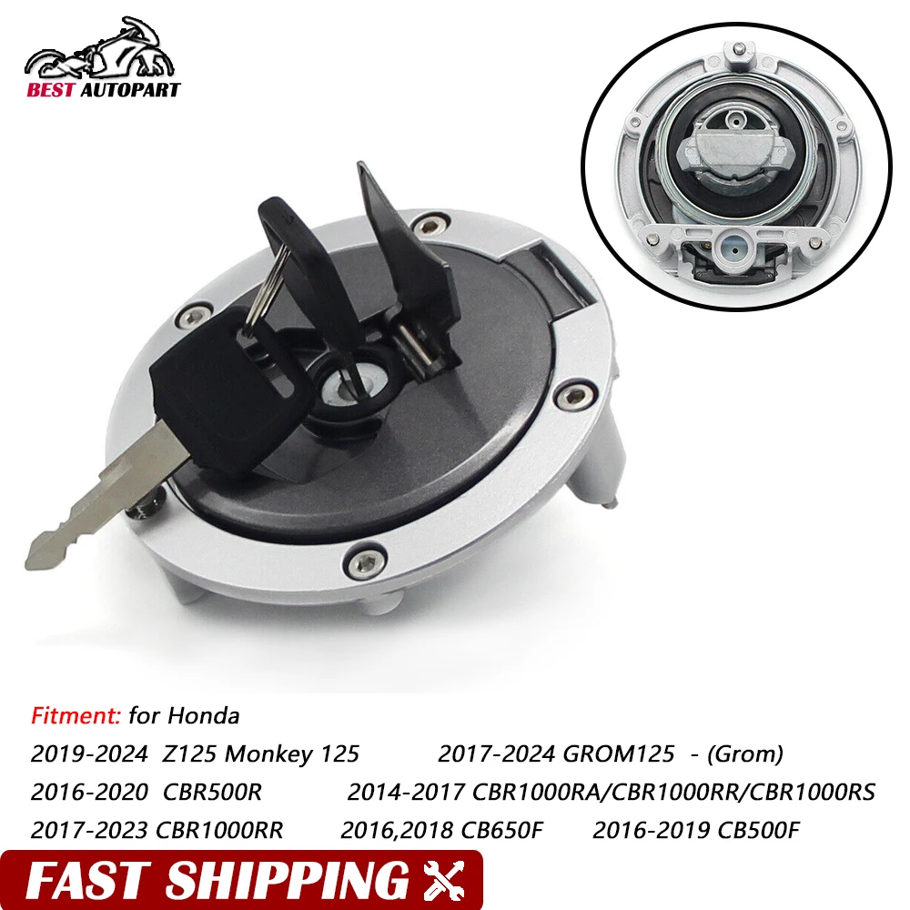 Motorcycle-Fuel-Gas-Tank-Cap-Cover-Key-Lock-for-Honda-Z125-Monkey-125 ...