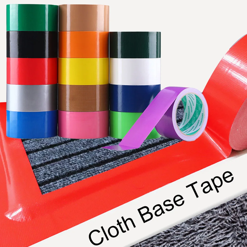 10M-Length-Color-Cloth-Base-Tape-DlY-decoration-Cloth-Duct-Carpet-Floor ...