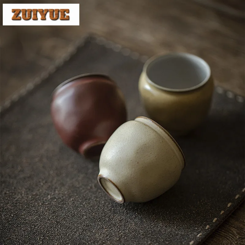 2pc-set-Handmade-Antique-Clay-Master-Cup-Japanese-Beeswax-Yellow-Teacup ...