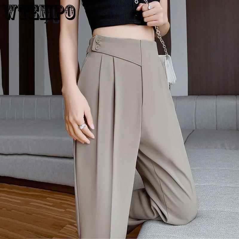 Thin-Harem-Pans-Fold-Design-Women-Ankle-Length-Suit-Pans-Loose-Case ...