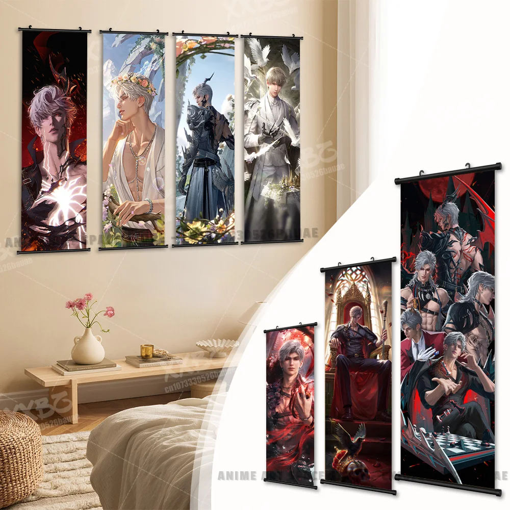 Wall Art Canvas Mural For Love And Deepspace Anime Scrolls Pictures ...