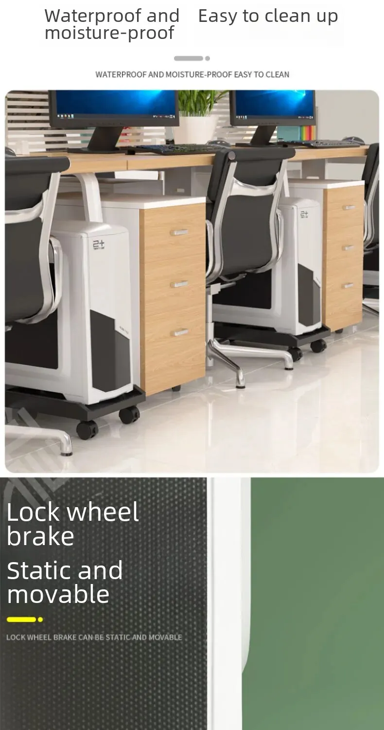 70mm Thickened Plastic Computer Case Holder Portable Universal Rolling ...