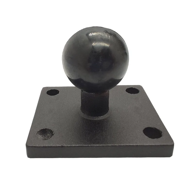 Aluminum Square Mounting Base Holder With 1 Inch Ball Mount Bubber Ball ...