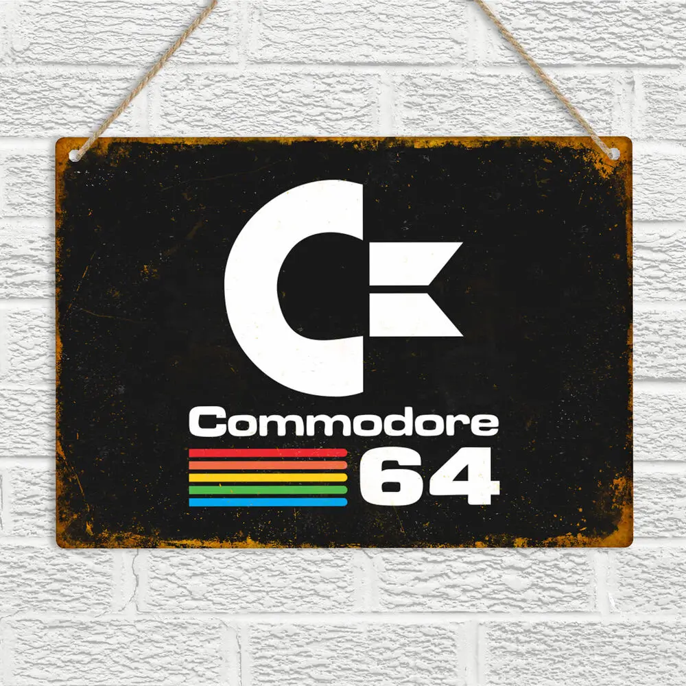 C64-LOGO-Vintage-Retro-Style-Metal-Tin-Wall-Sign-Plaque-Commodore-64 ...