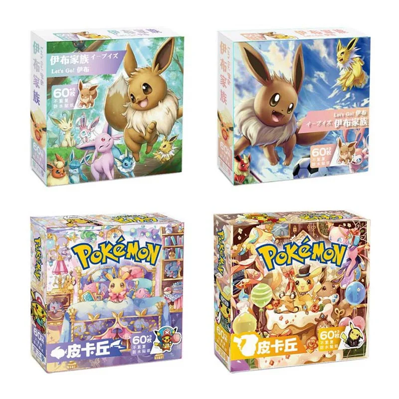 4box-lot-Creative-Pokemon-Stickers-Set-Cute-Pikachu-Scrapbooking-DIY ...