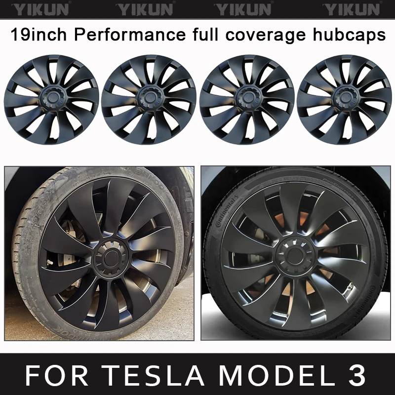 4PCS-Hub-Cap-for-Tesla-Model-3-19-Inch-Wheel-Cap-Performance ...