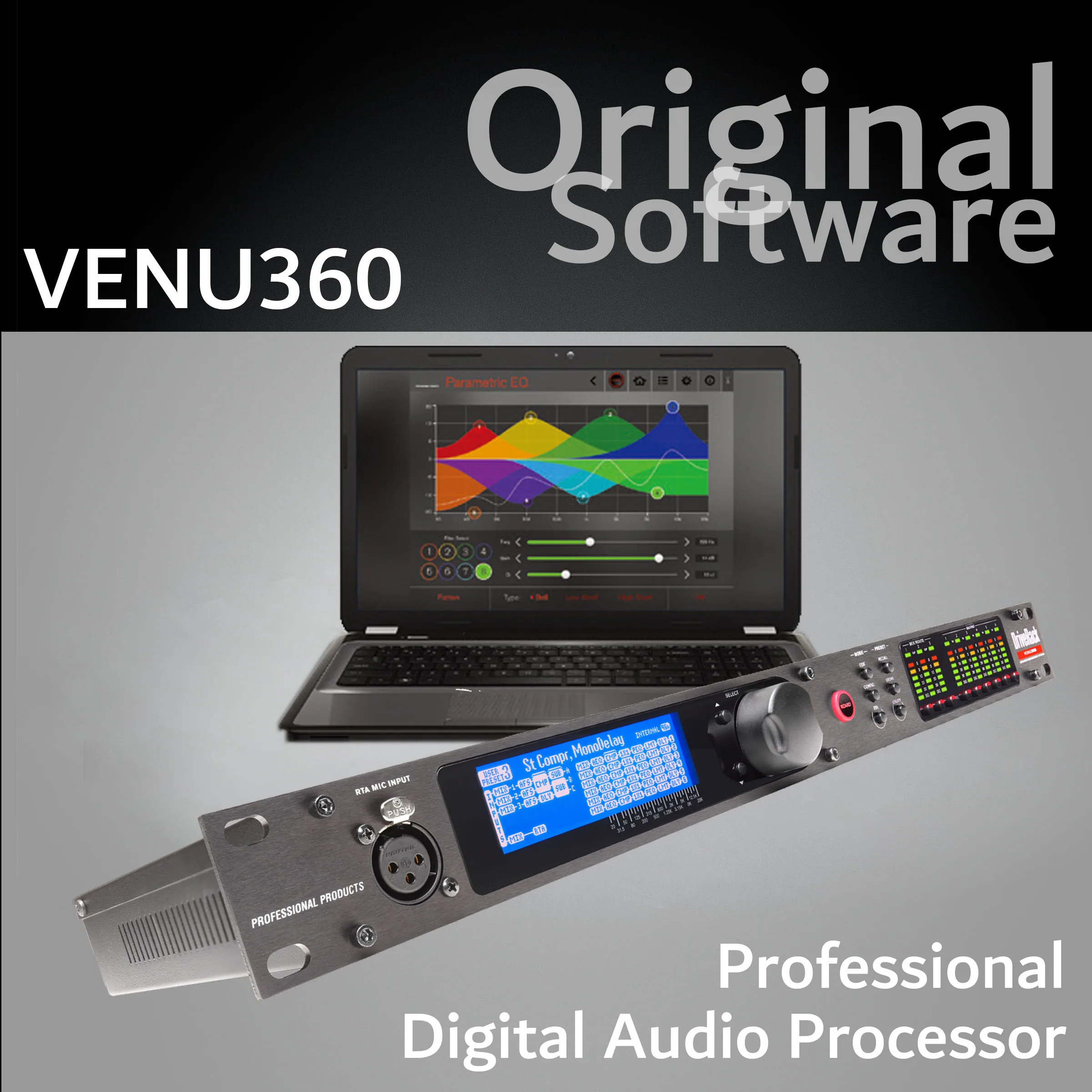 LCZ AUDIO Drive Rack VENU360 Digital Audio Processor 3 Input 6 With Output Original Software ...