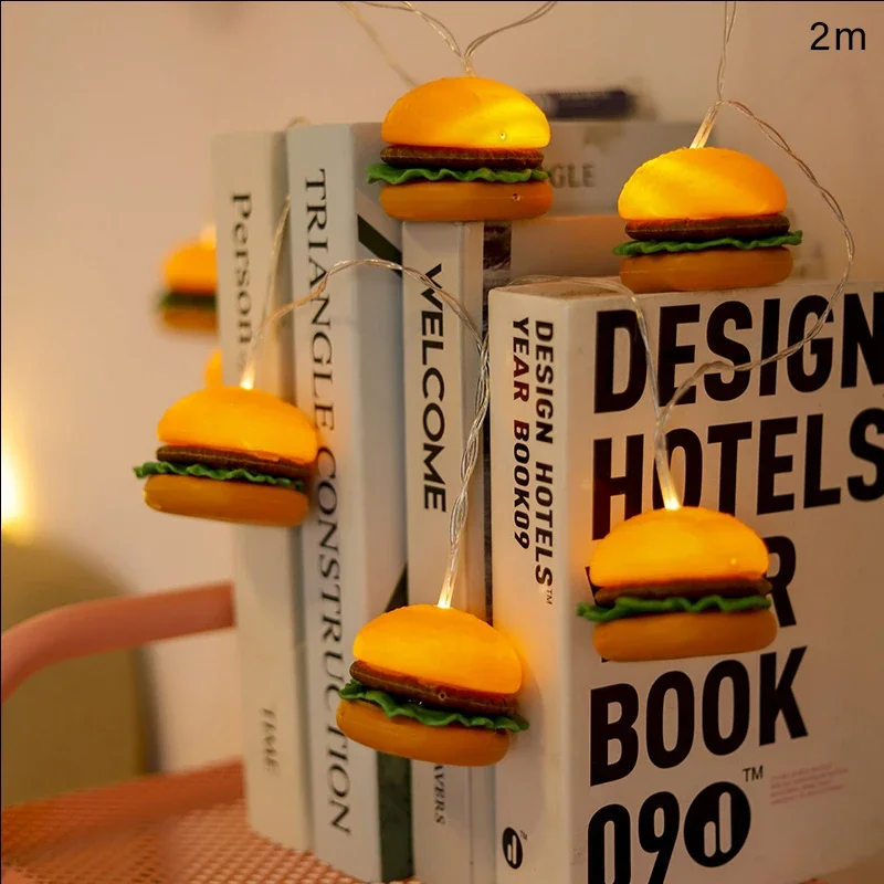 led-Hamburger-Light-String-Ice-Cream-Fries-Bar-Home-Kitchen-Simulation ...