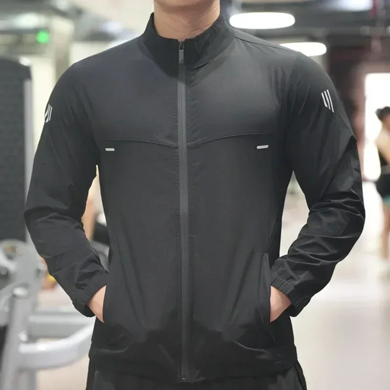 Ice Silk Thin Shirts Tops Sport Running Coat Sun Protection Sweatshirt ...