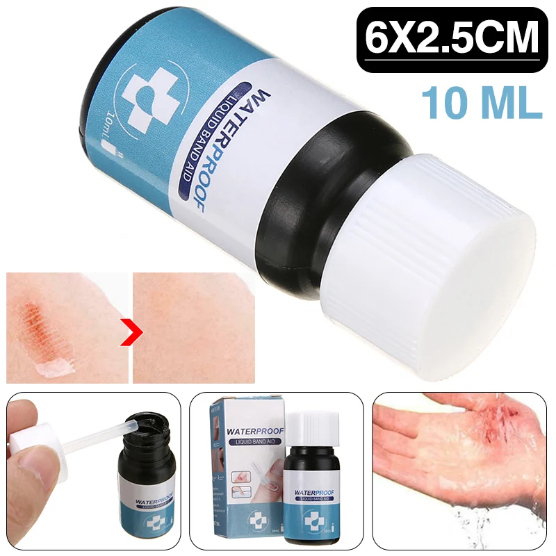 1-Bottle-10ml-First-Aid-Liquid-Wound-Dressing-Gel-Patch-Transparent ...
