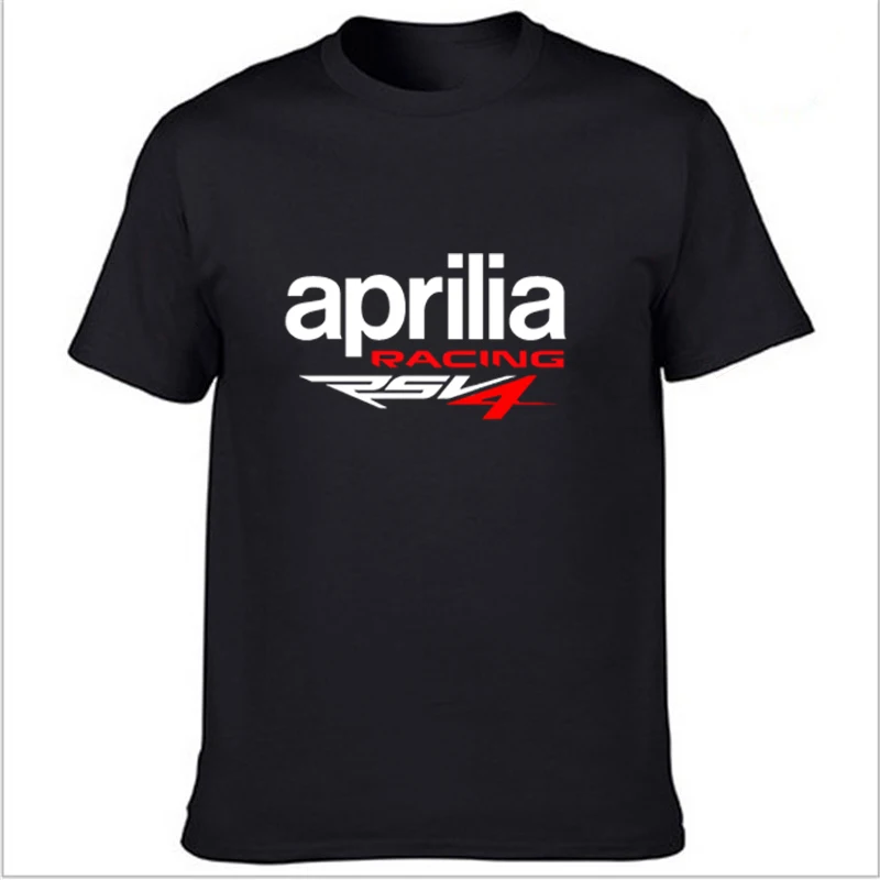 Summer New Men T-shirts Aprilia Motorcycle Racing Rsv4 Print Streetwear ...