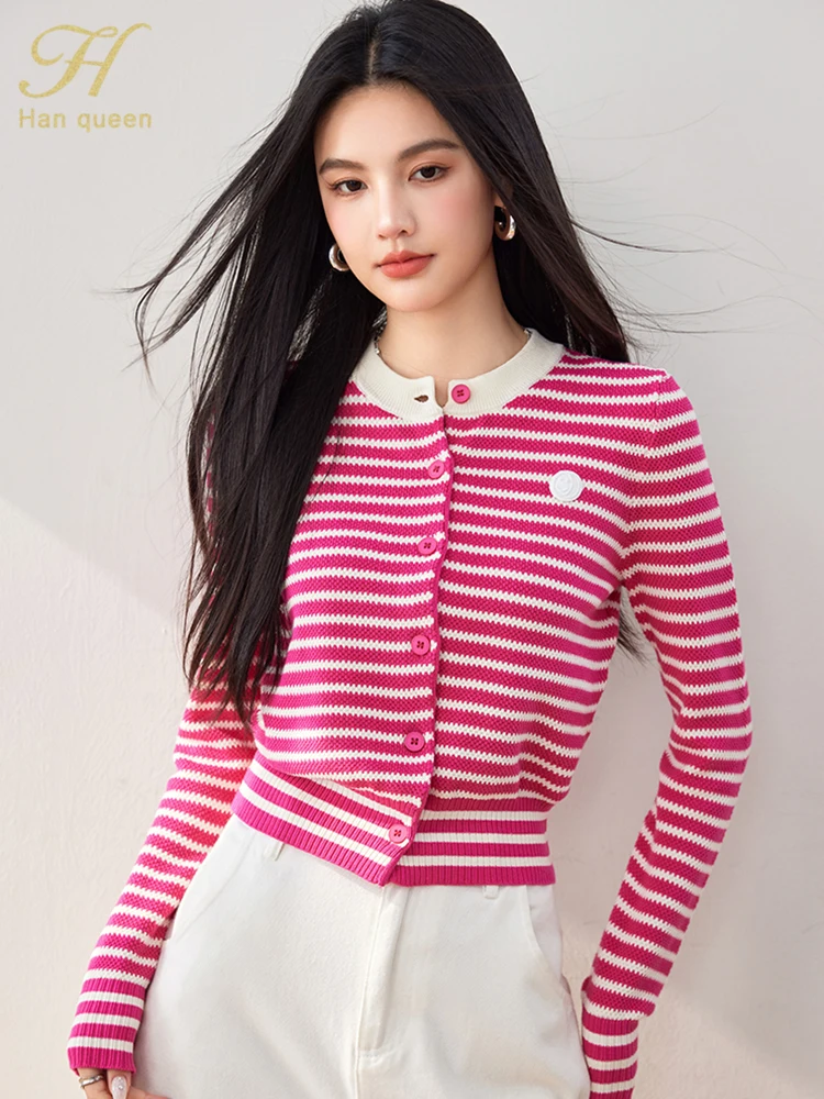 H-Han-Queen-Korean-Outerwears-Autumn-Winner-Cardigan-For-Women-Simple ...