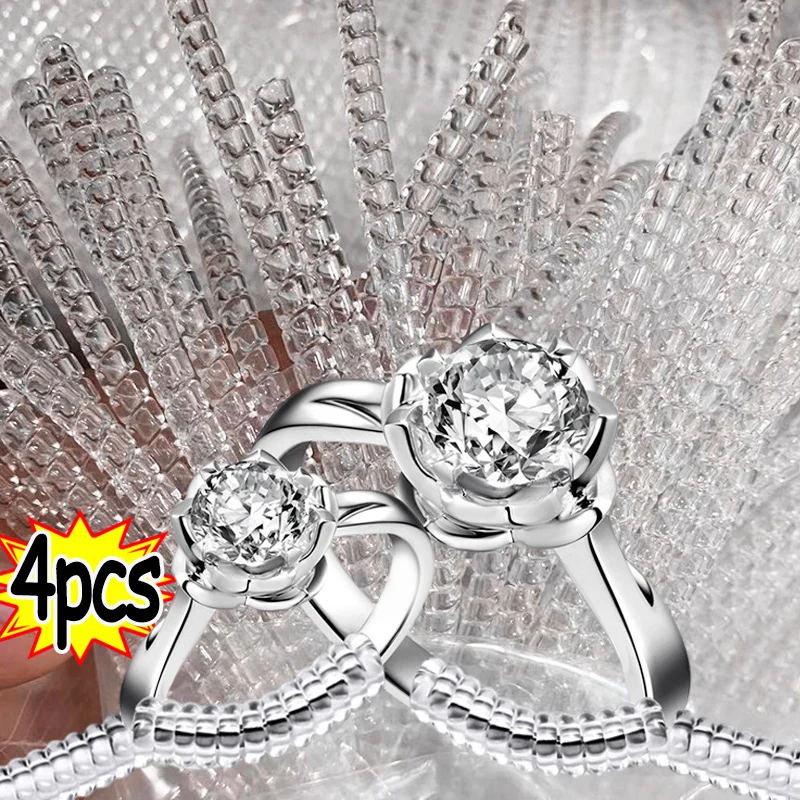 1-4pcs-Set-Ring-Size-Reducer-Tools-Spiral-Spring-Based-Rings-Adjust ...