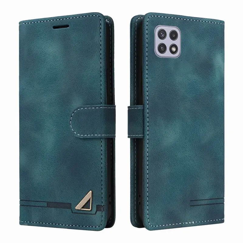 For Samsung Galaxy A22 5G Case Leather Wallet Flip Cover For Samsung ...