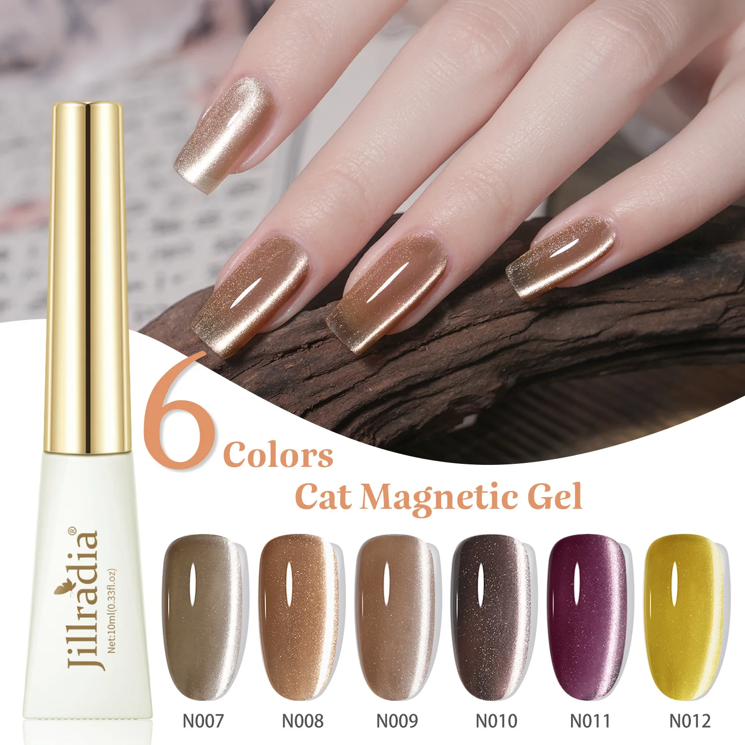 XEIJAYI-Wide-Light-Cat-Magnetic-Gel-Polish-Nail-Art-Glitter-Varnish ...