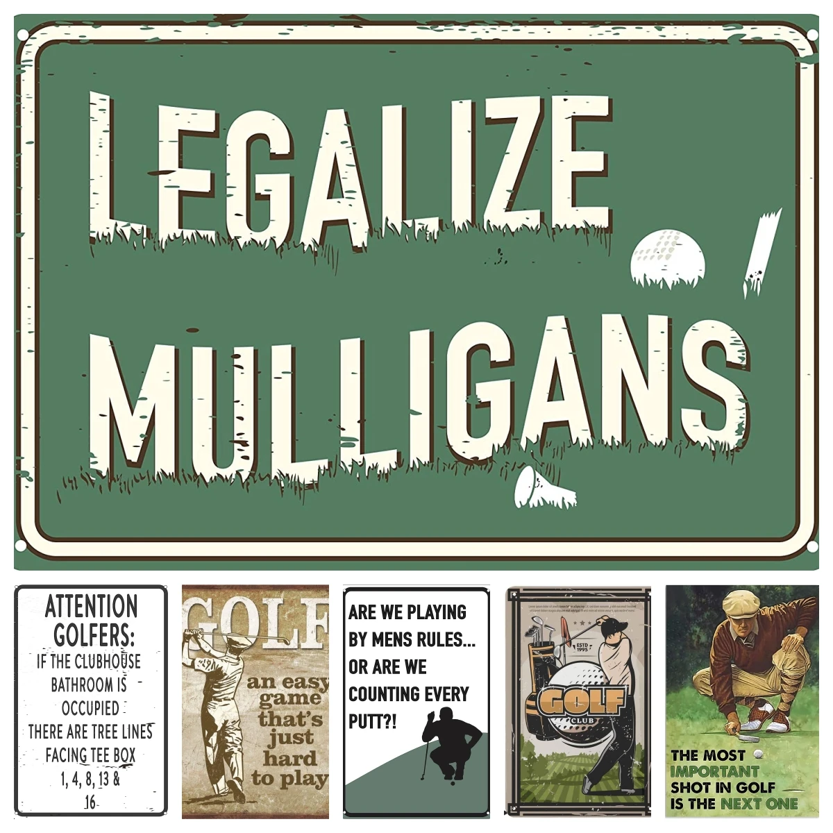 Golf-Club-Metal-Sign-Decorative-Plaque-for-Golf-Courses-and-Sports ...