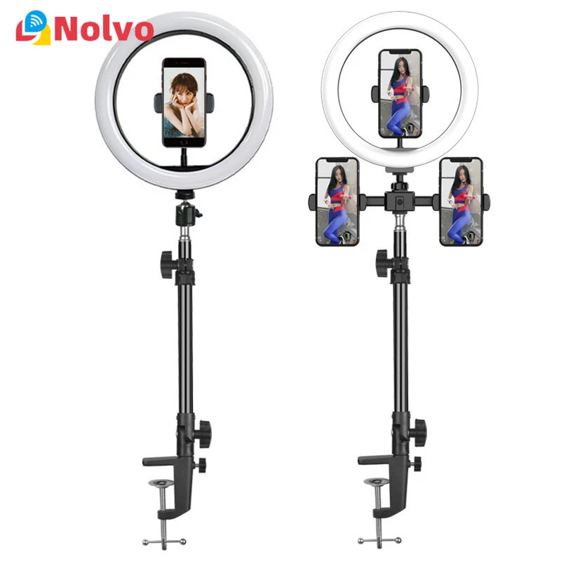 Desk Light Stand Ring Light Bracket Live Streaming Equipment Kit Extend ...