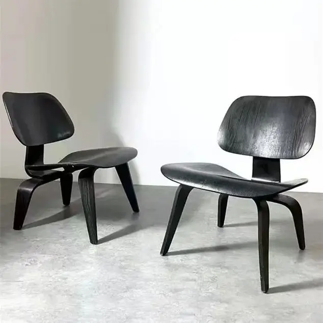 Modern Plywood Simple Leisure Chair Armchair Wood Legs Natural Living ...