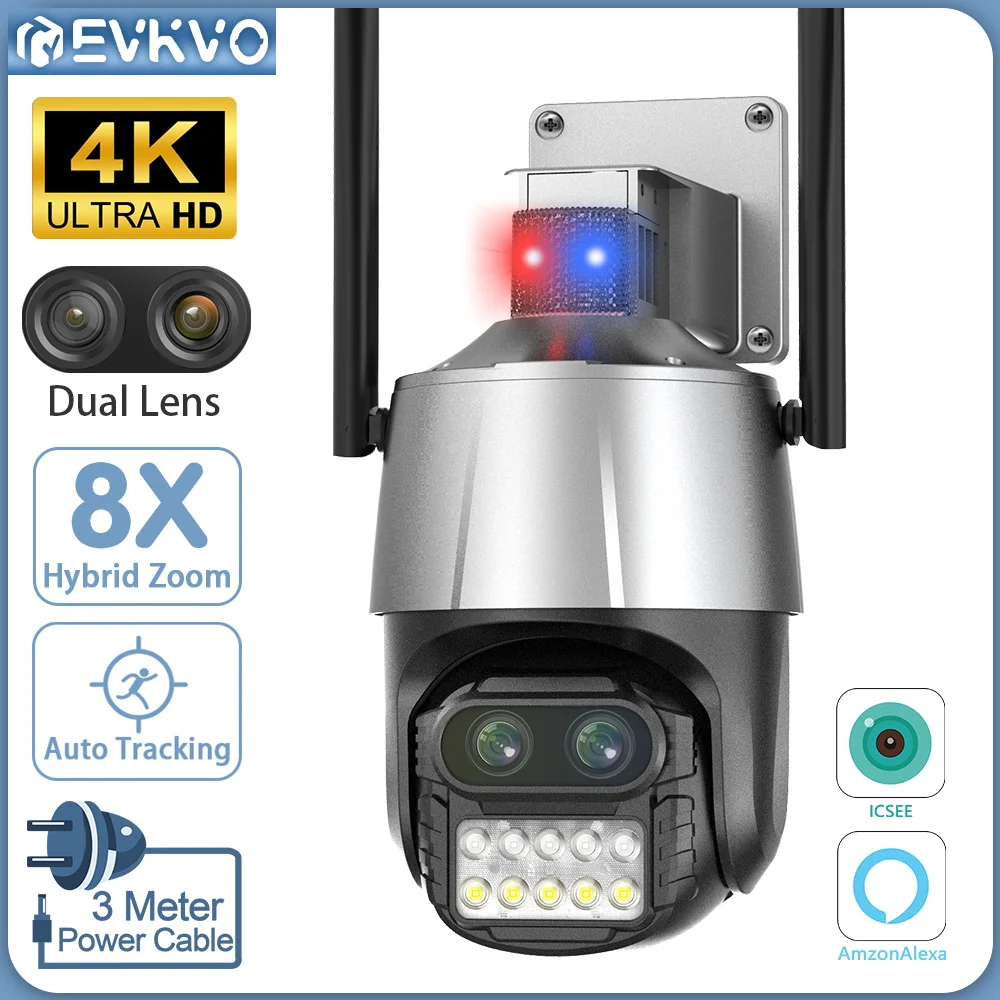 EVKVO-4K-8MP-Dual-Lens-Outdoor-Wifi-Camera-8X-Zoom-PTZ-AI-Auto-Tracking ...