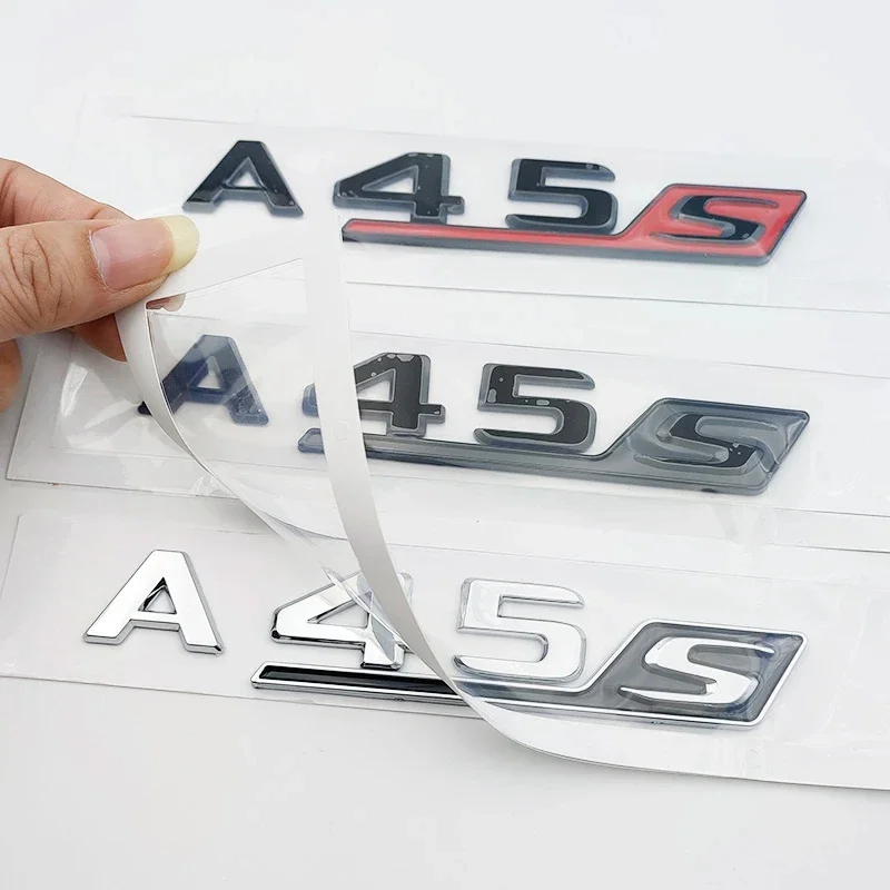 3D-ABS-Car-Rear-Trunk-Badge-Decal-Letters-Sticker-Logo-A45-TURBO-4MATIC ...