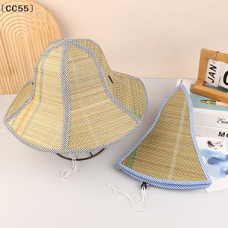 〔CC55〕Chinese Bamboo Rattan Hats Retro Handmade Weave Straw Hat Tourism ...