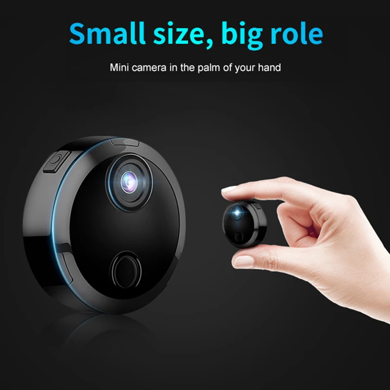 Mini Camera 1080P/2K Night Vision Smart Home Surveillance Cameras with ...