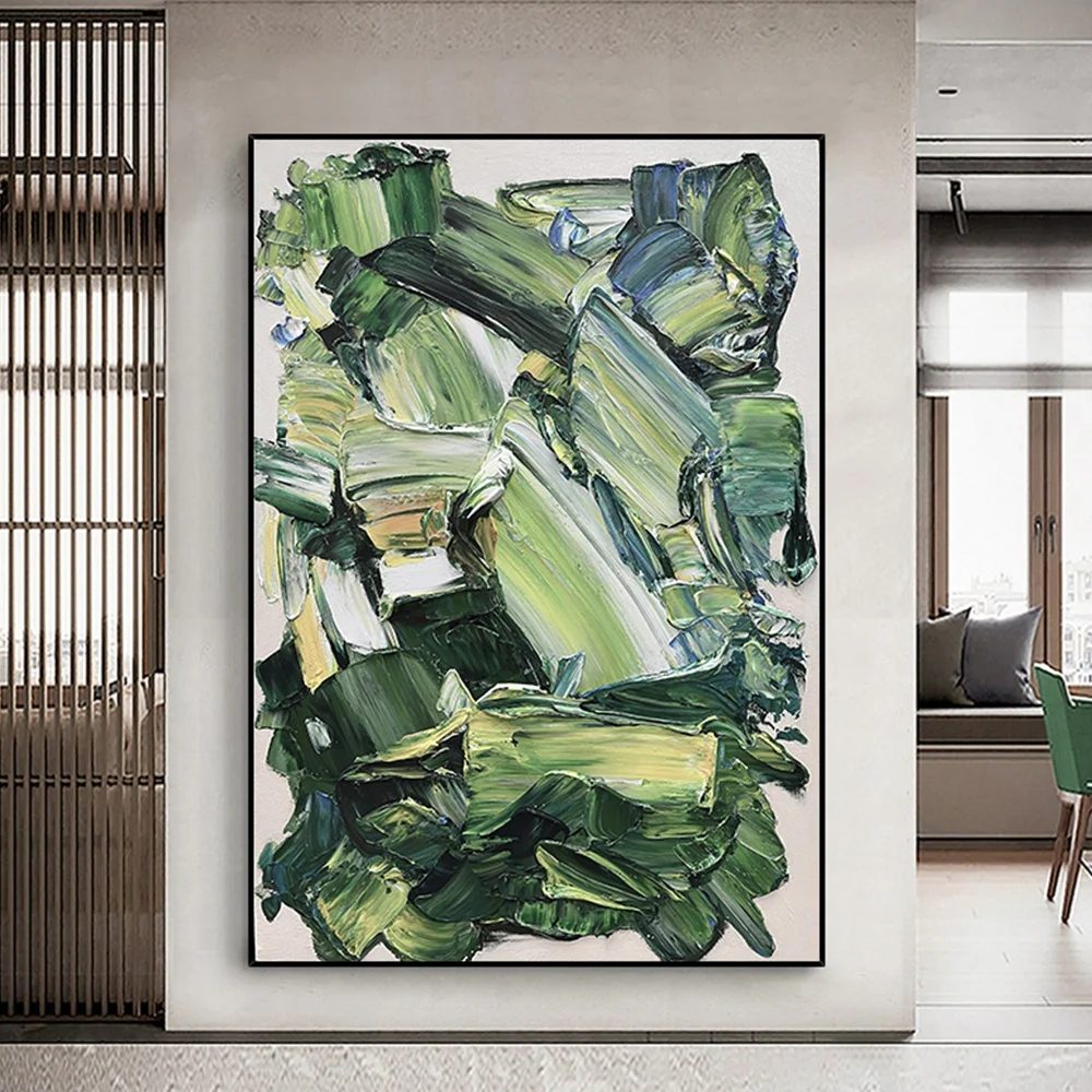 HUACAN-Modern-Artwork-Abstract-Unframed-Oil-Painting-Real-Hand-Painted ...