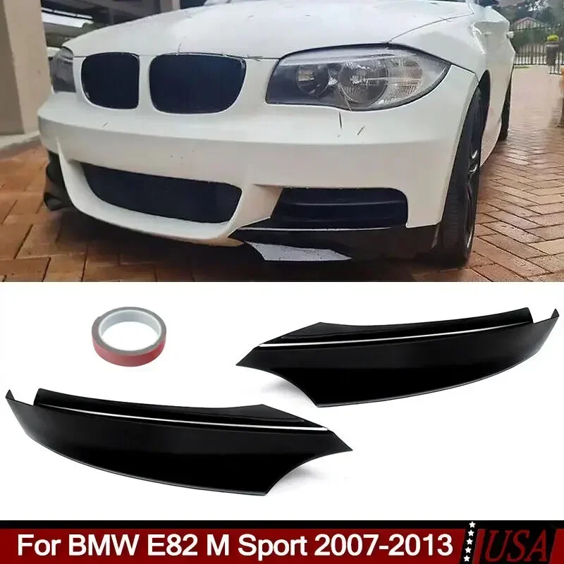 For BMW E82 135i M Sport 2007-2013 Performance Front Bumper Splitter ...