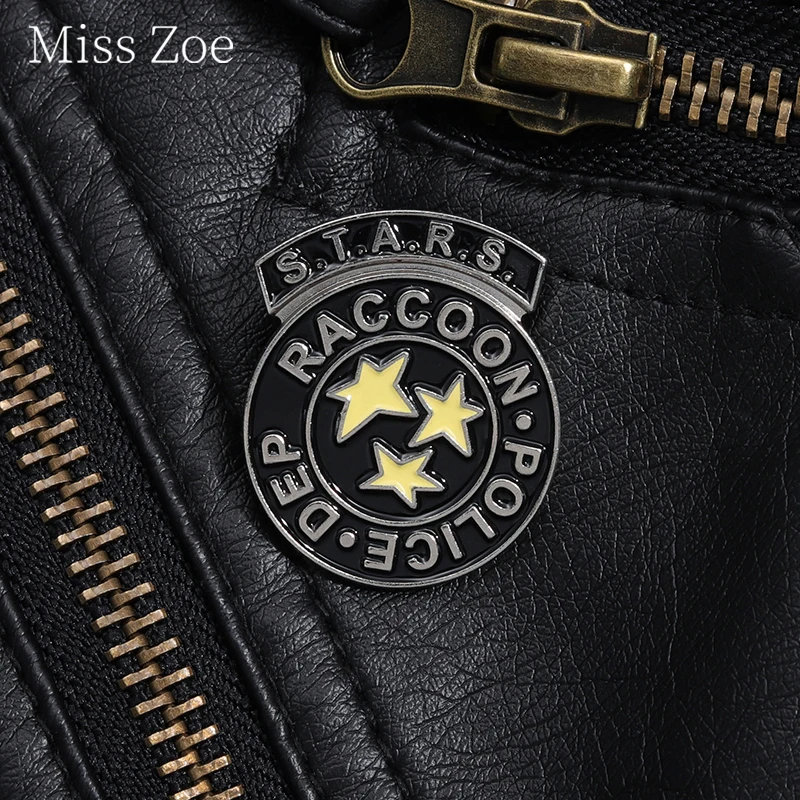 Stars-Raccoon-Police-Enamel-Pin-Special-Rescue-Service-Game-Brooches ...