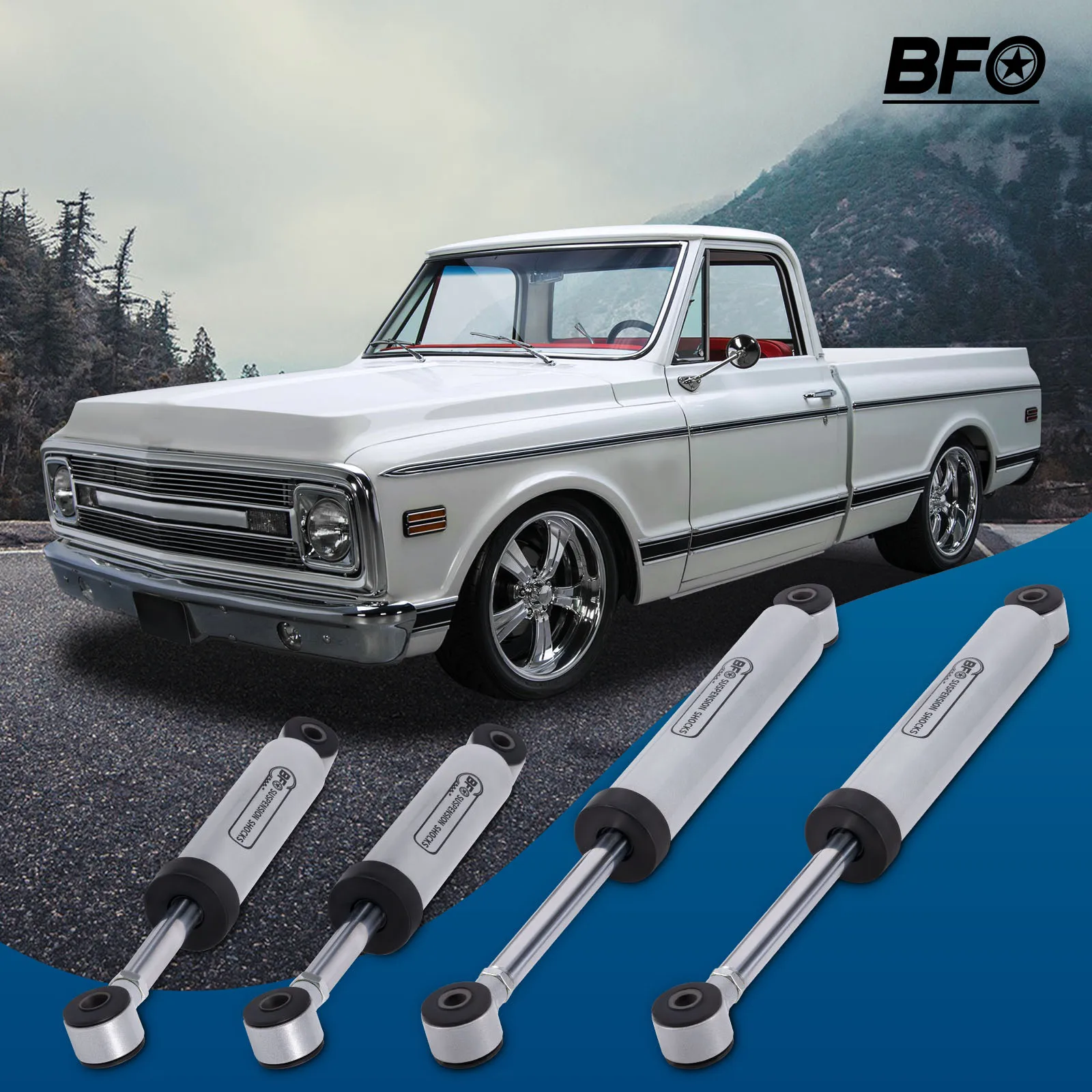 Jual Shock Nitro Drop Depan 2"-3" Belakang 4"-5" Untuk Chevy C10 GMC ...